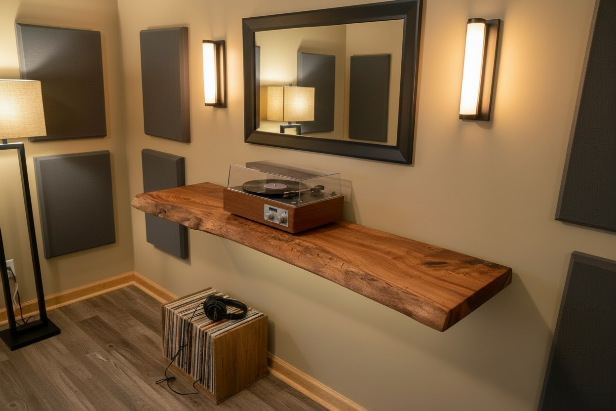 Handcrafted Live Edge Wood Shelves & Tables | Steel Oak USA